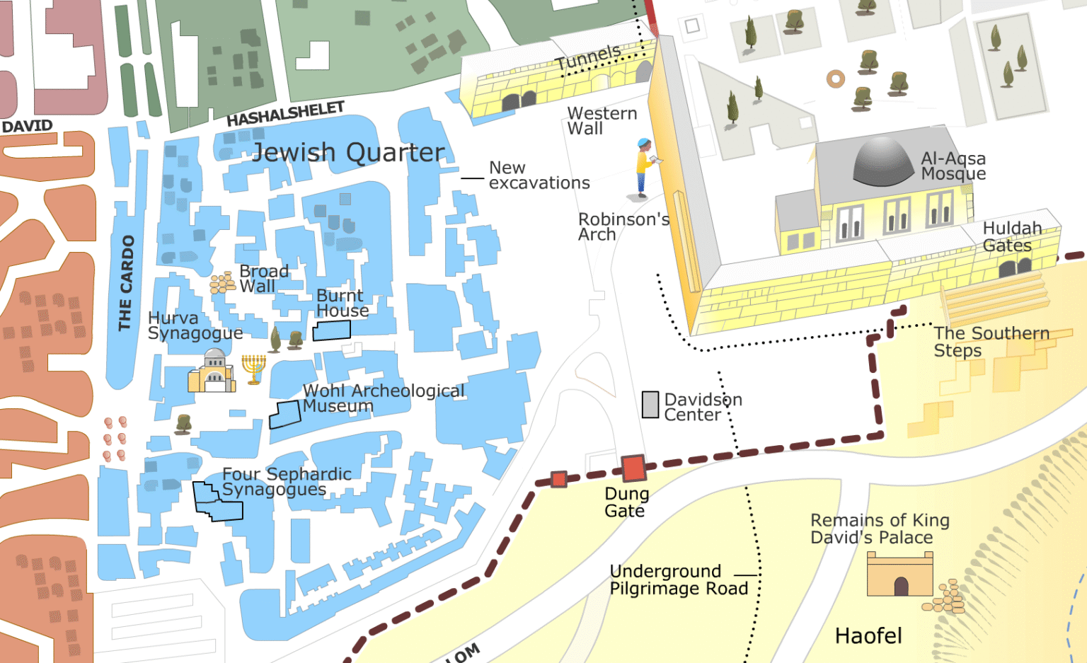 Map of Jerusalem - Eye on Israel